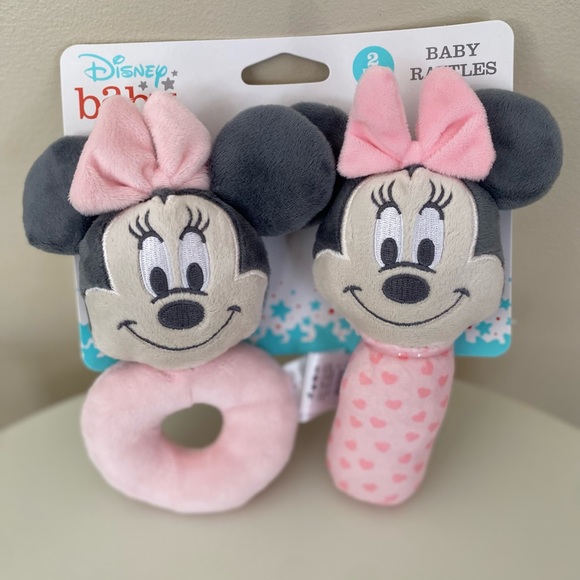 Disney | Toys | Disney Baby Minnie Mouse 2 Pack Rattle Set | Poshmark